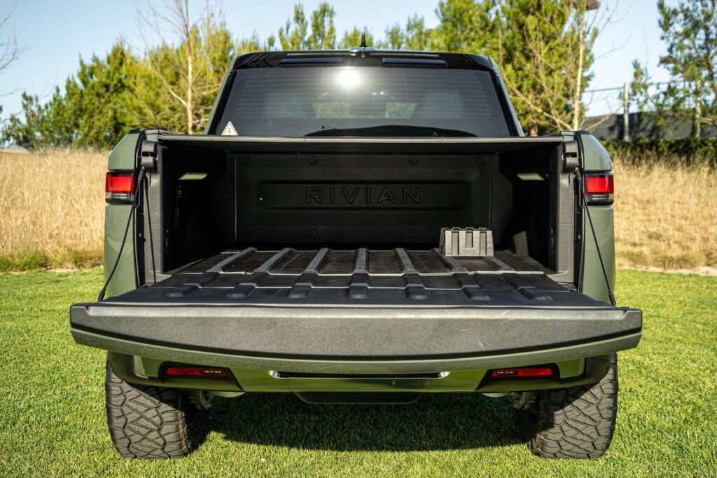 Rivian R1T With A Hidden Bed TV Is The Ultimate Tailgate Vehicle ...