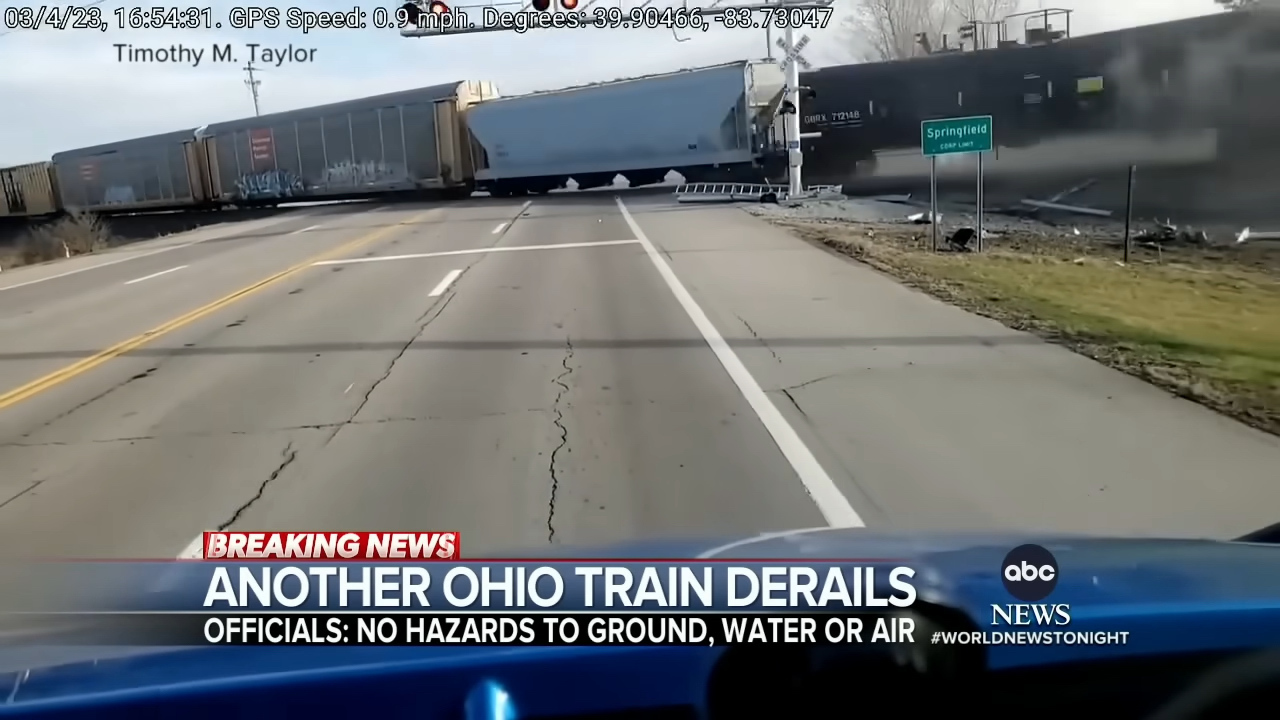 Second Cargo Train Goes Off The Tracks In Ohio In Just Over A Month ...