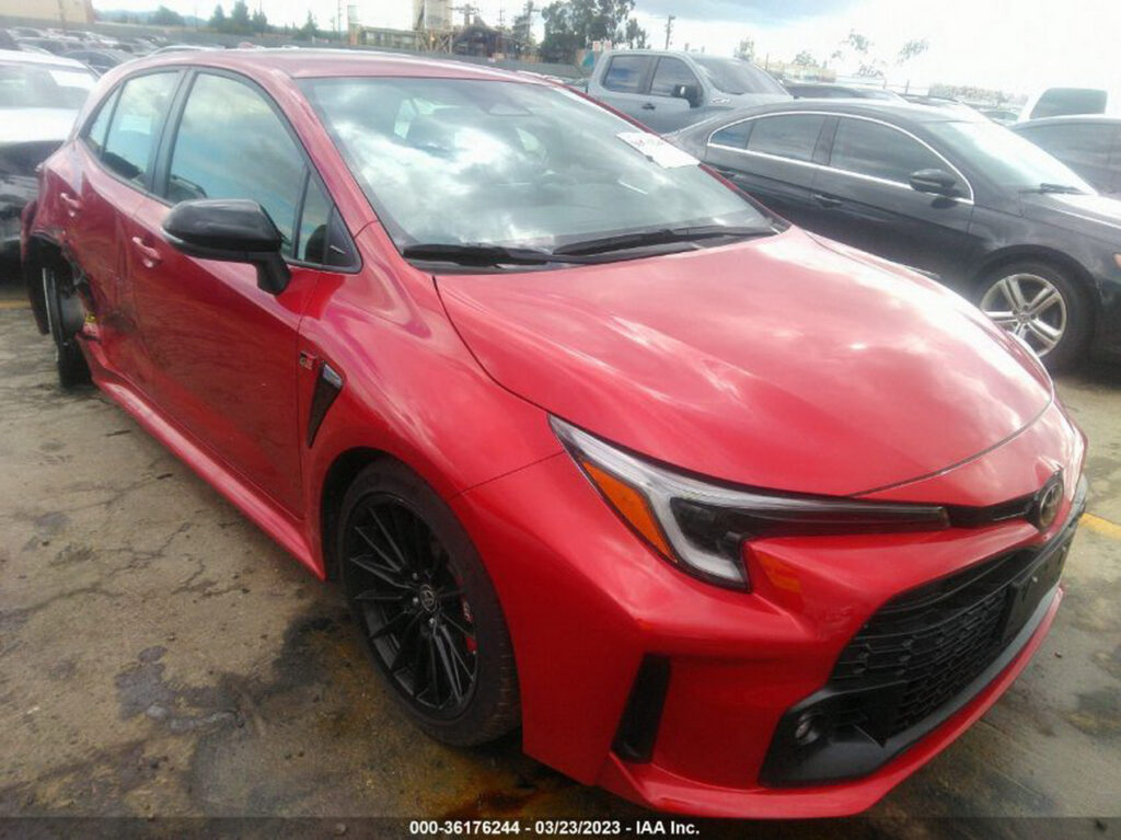 Here We Go: The First Wrecked Toyota GR Corollas Surface At Auction ...