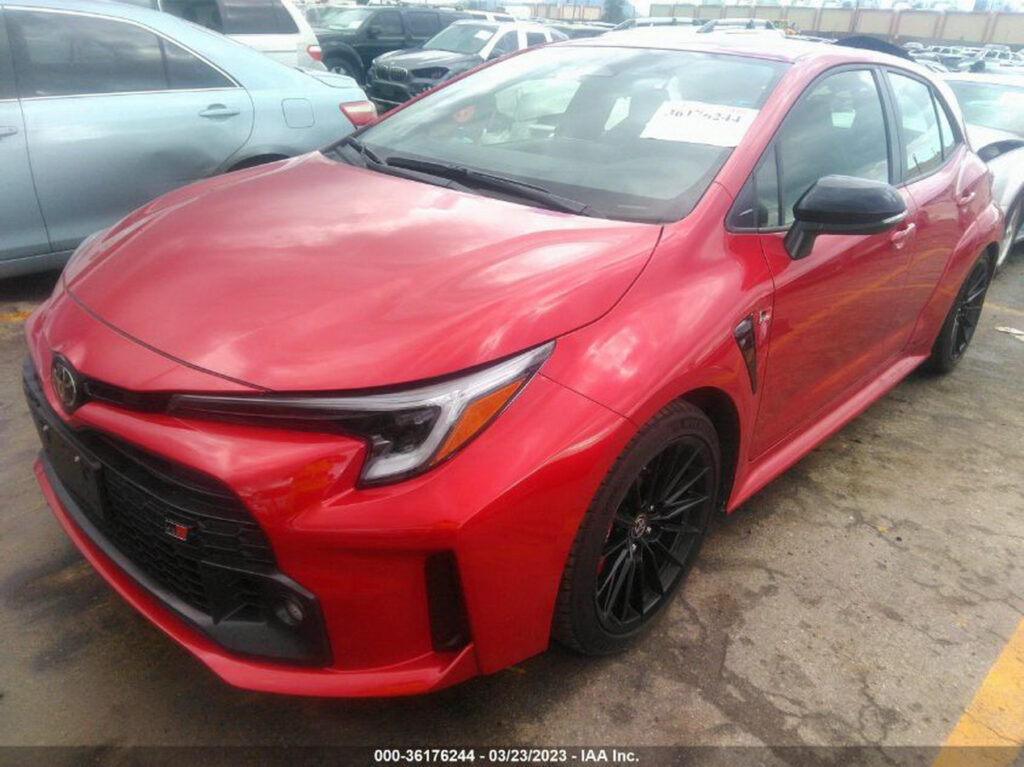 Here We Go: The First Wrecked Toyota GR Corollas Surface At Auction ...