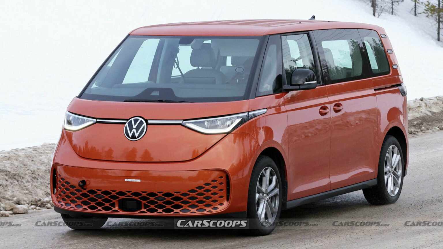 VW ID. Buzz Long-Wheelbase Spied As A Maxi Electric Microbus | Carscoops