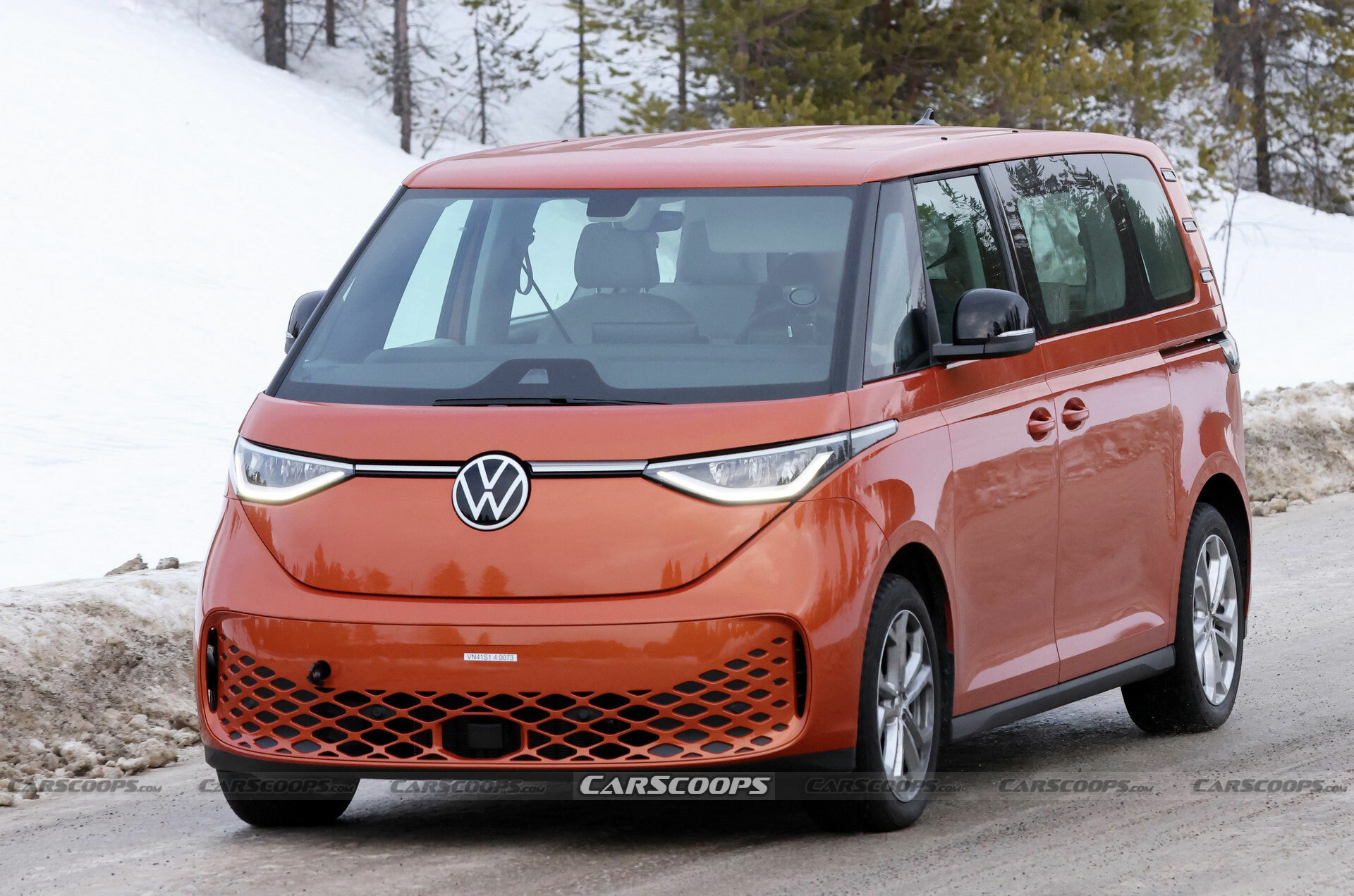 VW ID. Buzz Long-Wheelbase Spied As A Maxi Electric Microbus | Carscoops