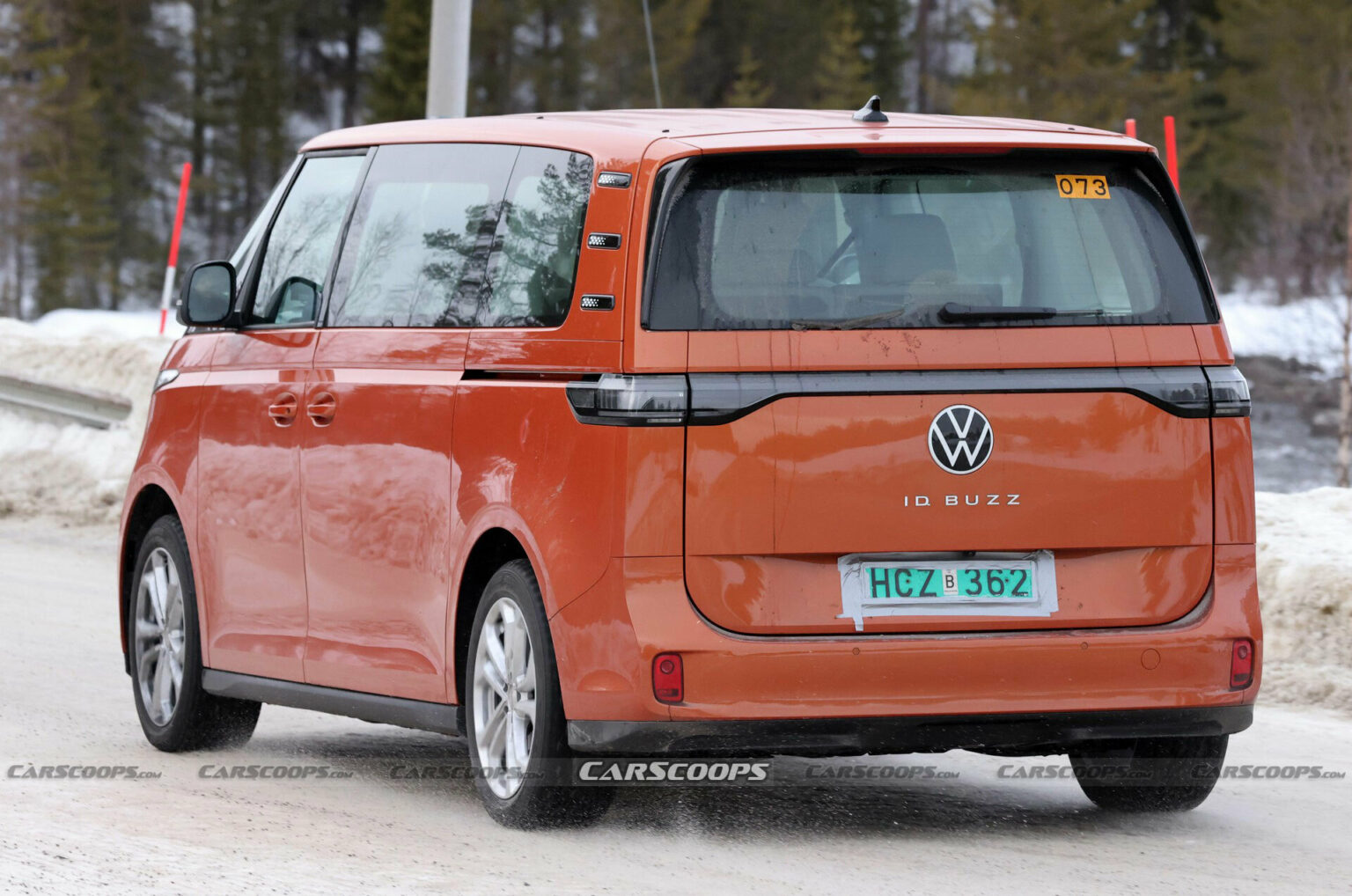 VW ID. Buzz Long-Wheelbase Spied As A Maxi Electric Microbus | Carscoops