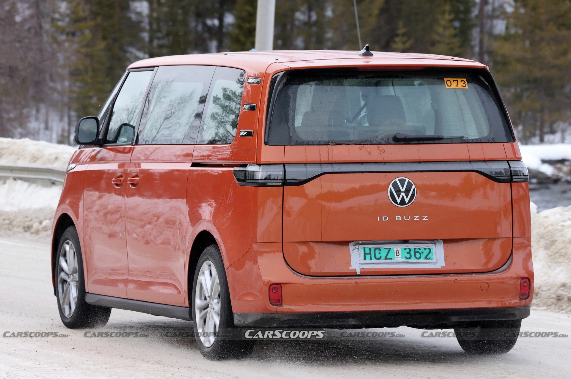 VW ID. Buzz Long-Wheelbase Spied As A Maxi Electric Microbus | Carscoops