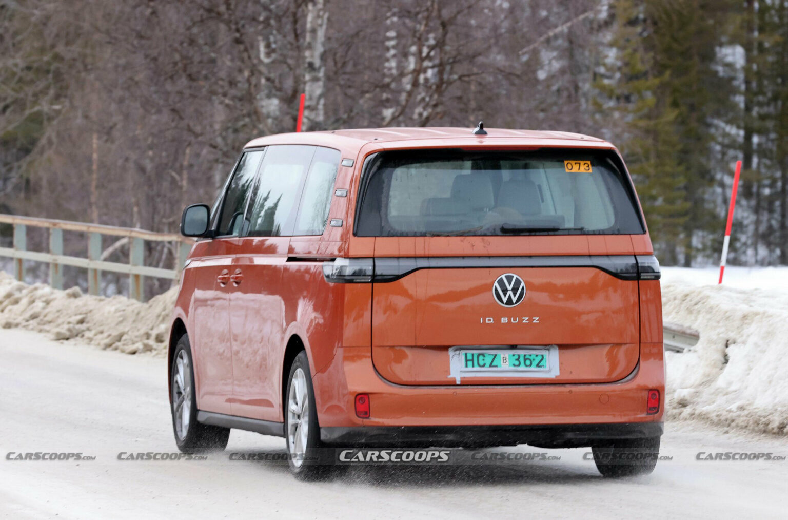 VW ID. Buzz Long-Wheelbase Spied As A Maxi Electric Microbus | Carscoops