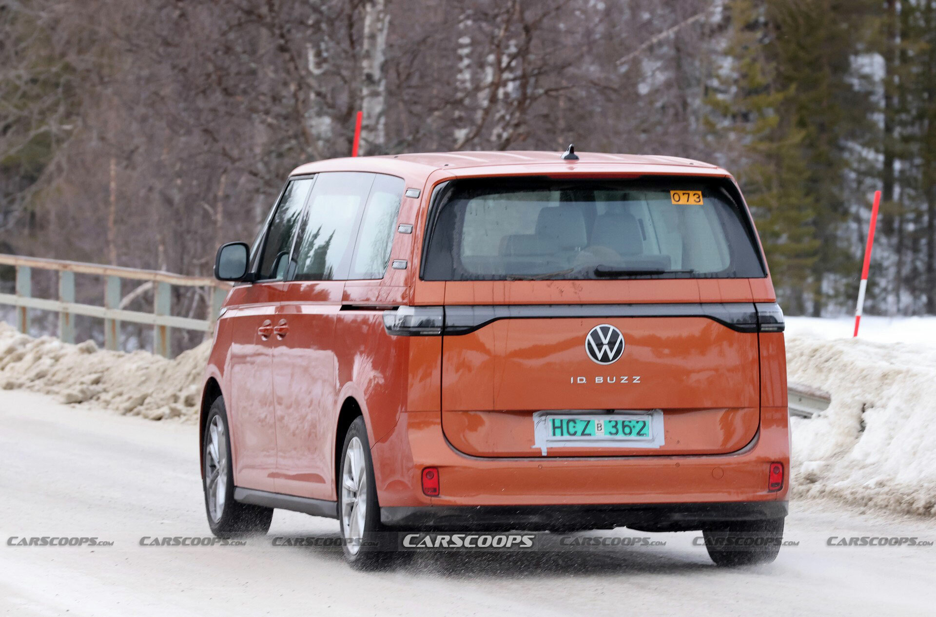 VW ID. Buzz Long-Wheelbase Spied As A Maxi Electric Microbus | Carscoops