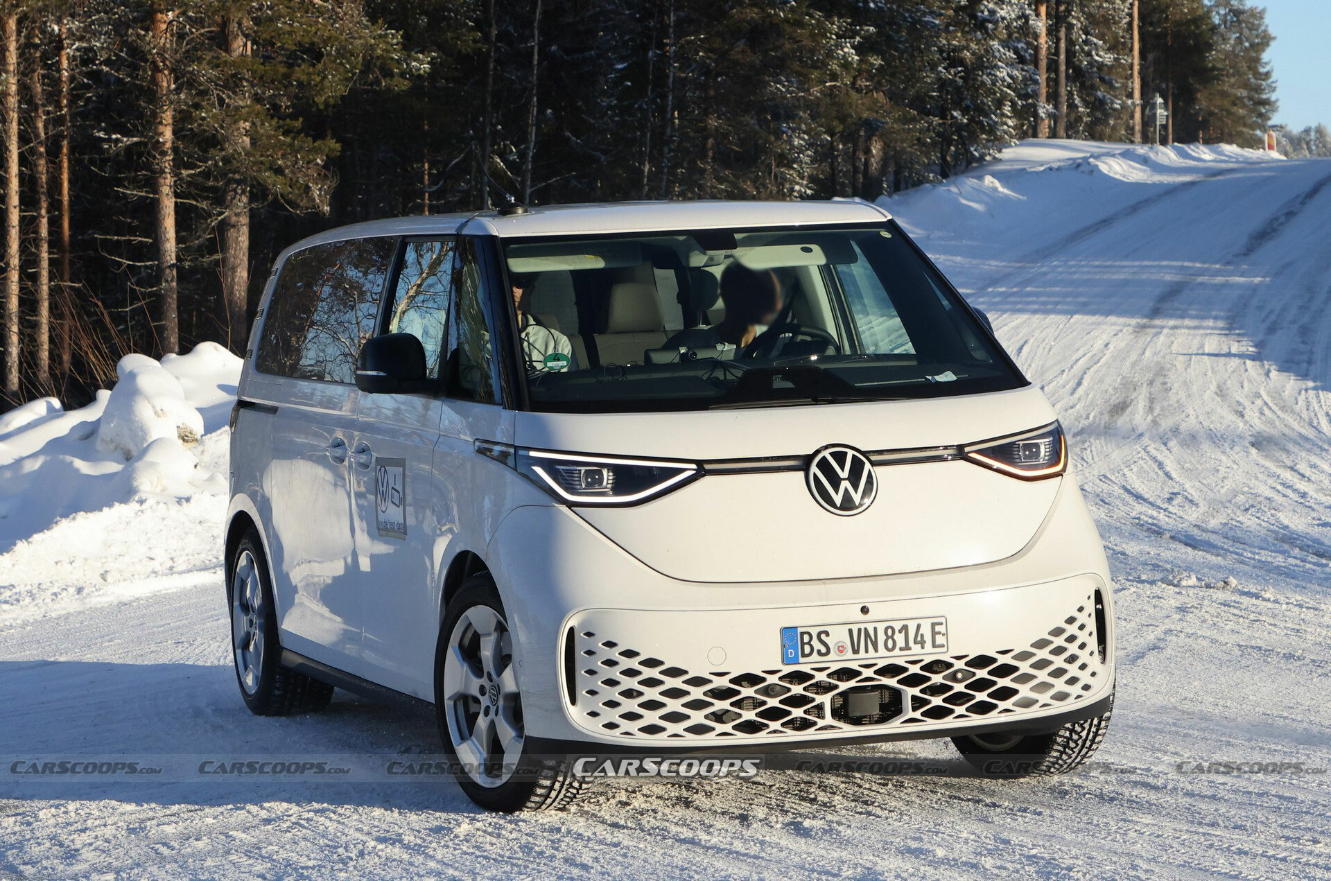 VW ID. Buzz Long-Wheelbase Spied As A Maxi Electric Microbus | Carscoops