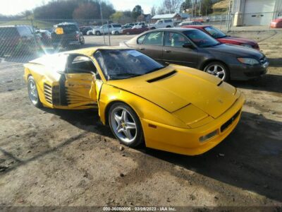 Is This The End Of The Road For Rare Yellow Ferrari 512TR? | Carscoops