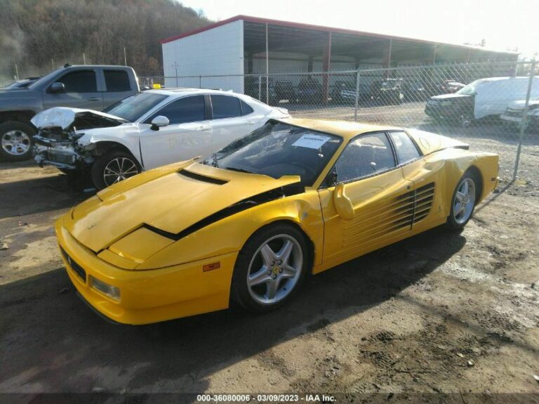 Is This The End Of The Road For Rare Yellow Ferrari 512TR? | Carscoops