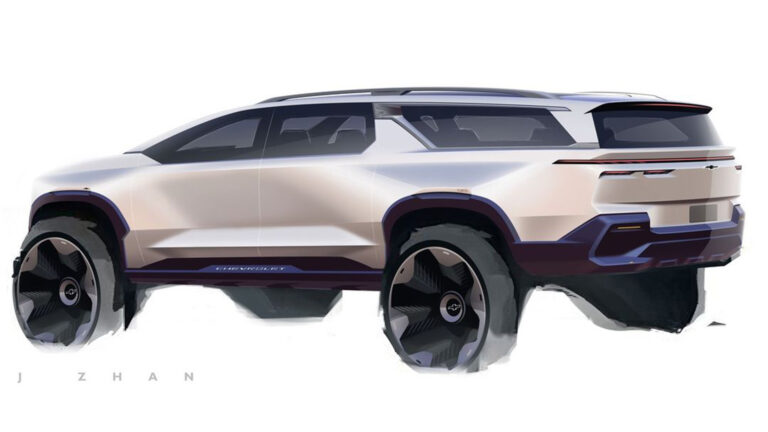 GM Design Sketches Show How Chevy And GMC Could Style New SUVs And ...