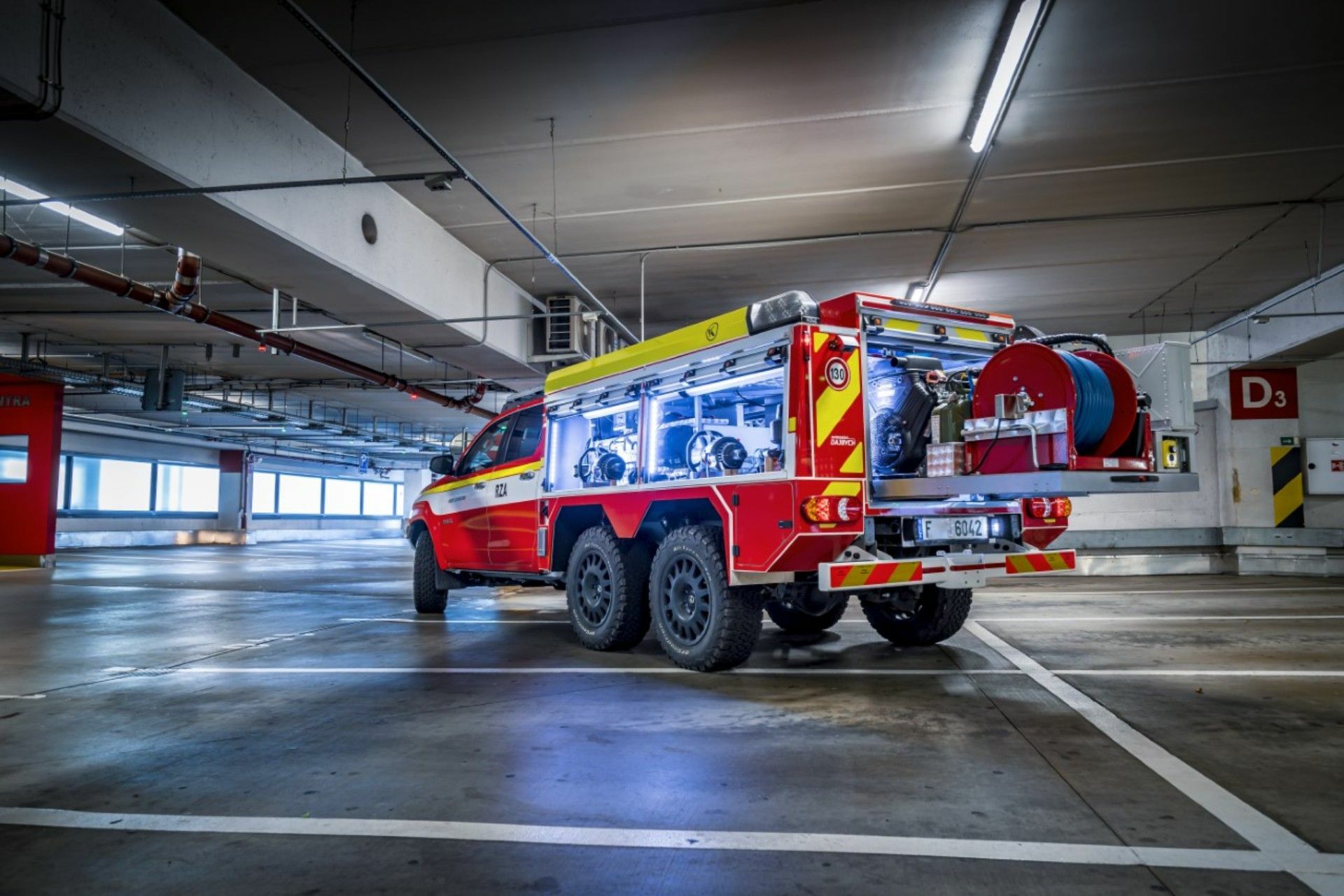 This Toyota Hilux 6×6 Firetruck Is Designed To Battle EV Fires | Carscoops
