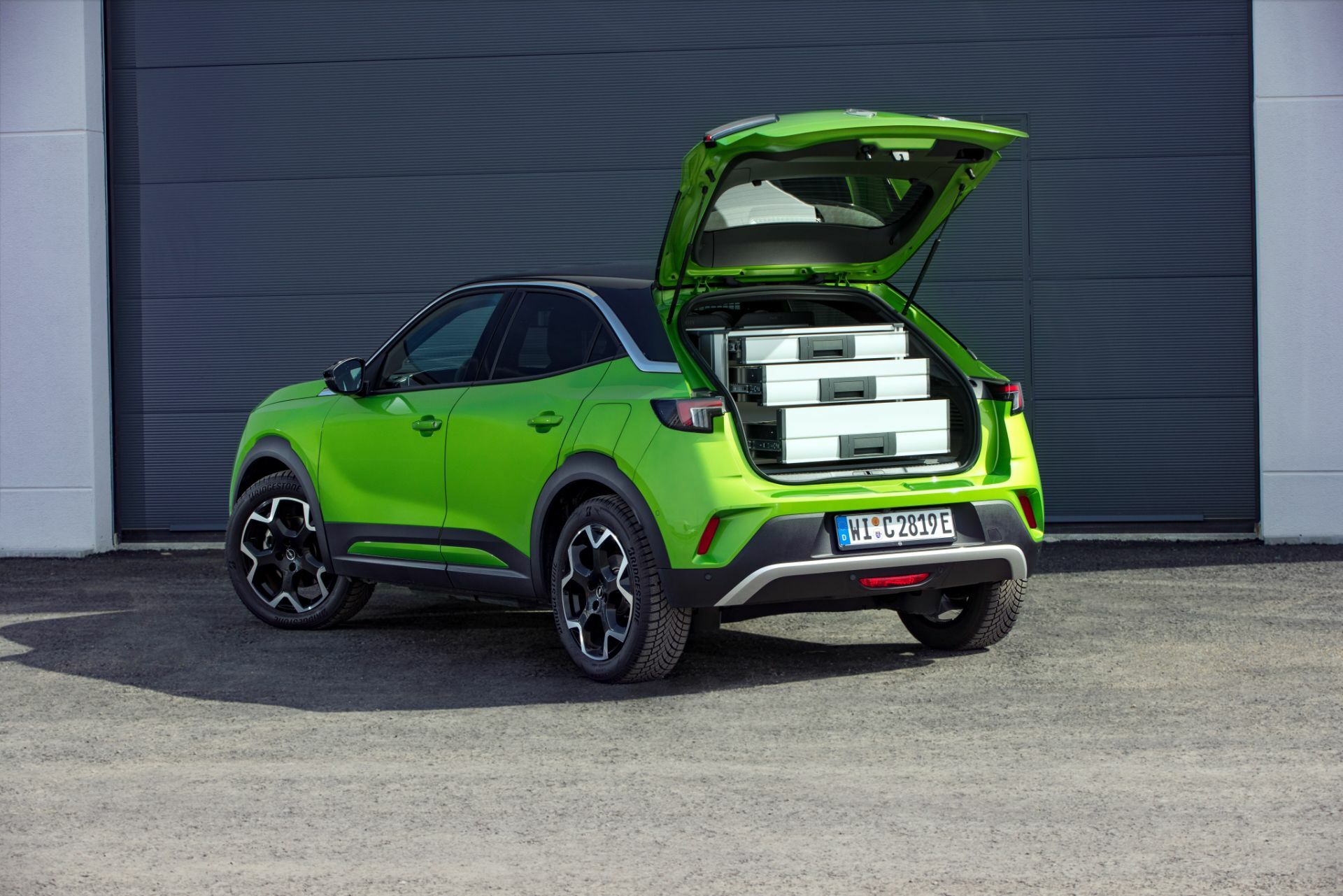 Opel Mokka Electric Transformed Into A Two-Seater LCV With Drawer ...