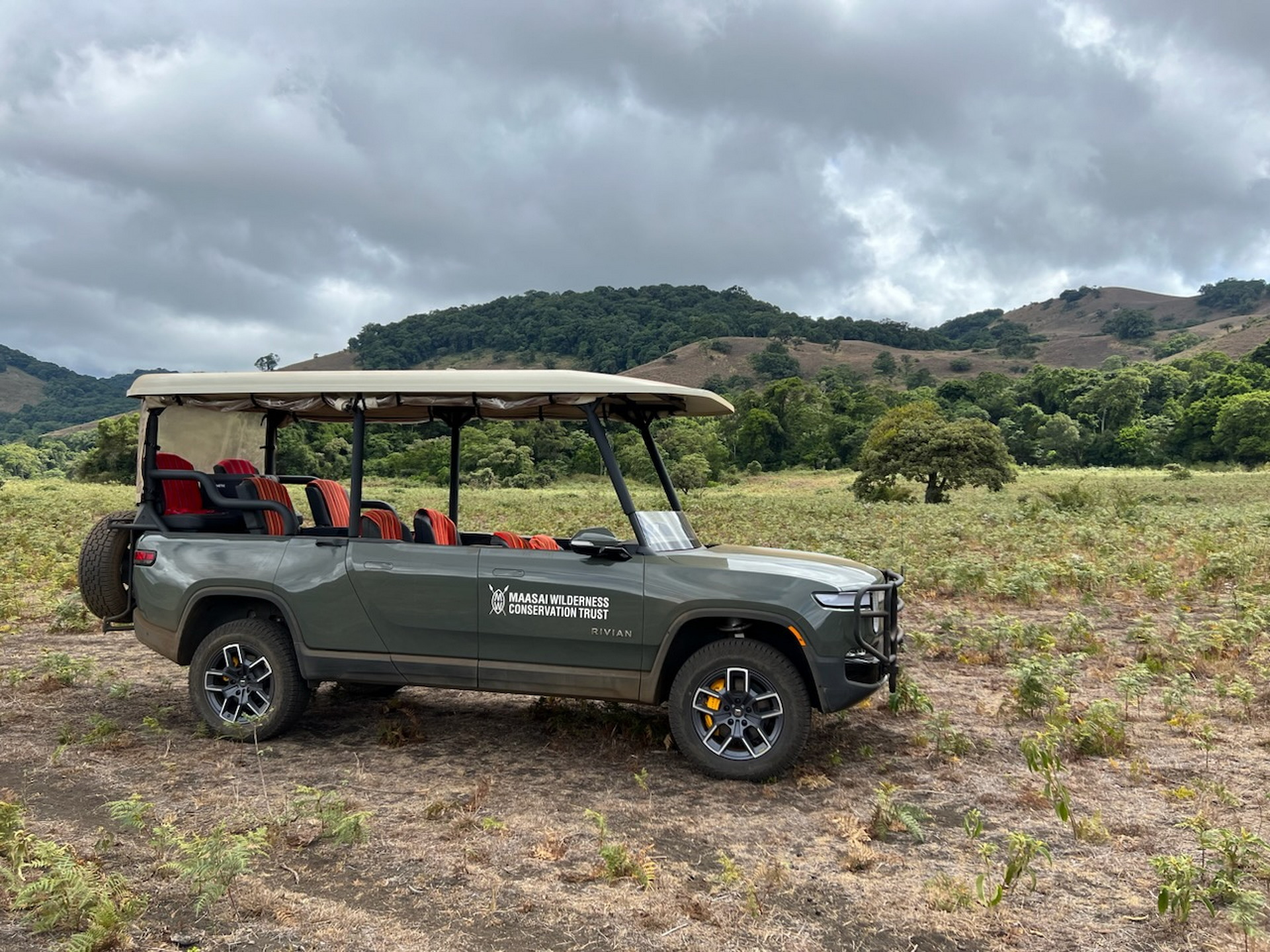 Rivian R1T Electric Pickup Converted To Open-Air Safari Vehicle In ...
