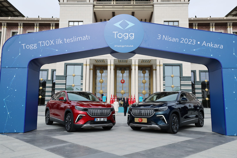 President Erdogan Takes Delivery Of Turkey’s First Togg T10X Electric ...