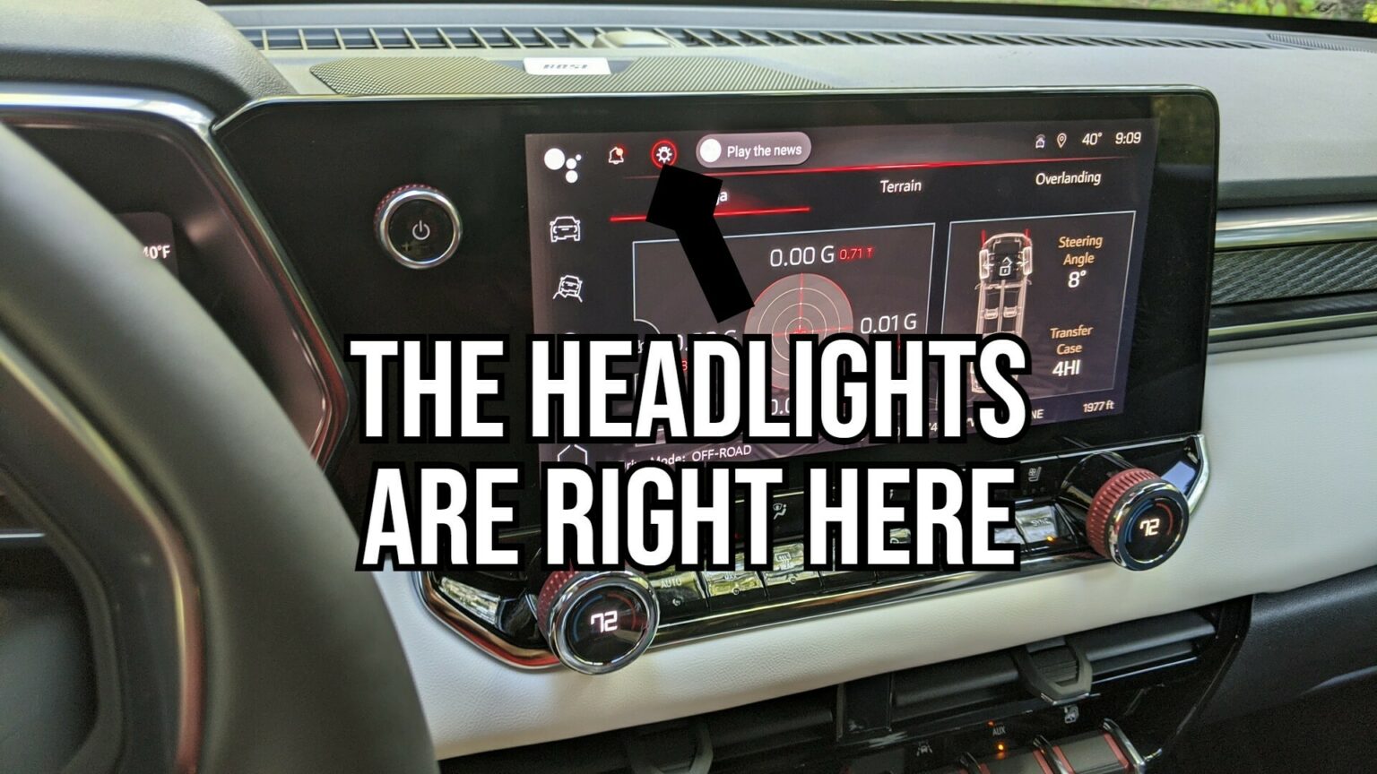 Here’s The Deal With The Touchscreen Headlight Switch On The GMC Canyon ...