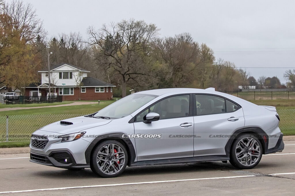 Mystery Subaru WRX Prototype Caught Testing With Bigger Wheels And ...