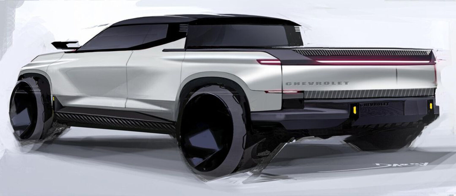 GM Designer’s Sketch Hints At Smaller Chevrolet Electric Pickup | Carscoops