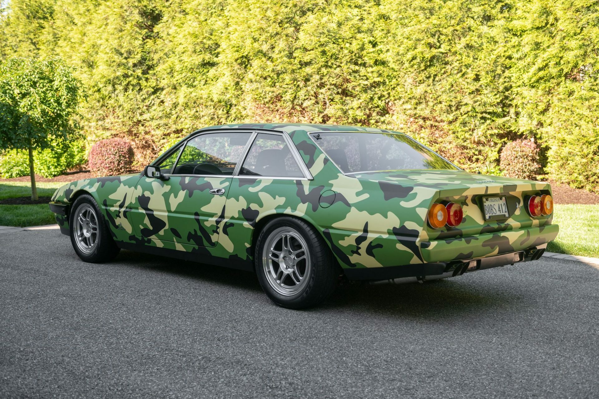Turn The Purists Purple With This Pontiac-Powered, Camo-Wrapped Ferrari ...