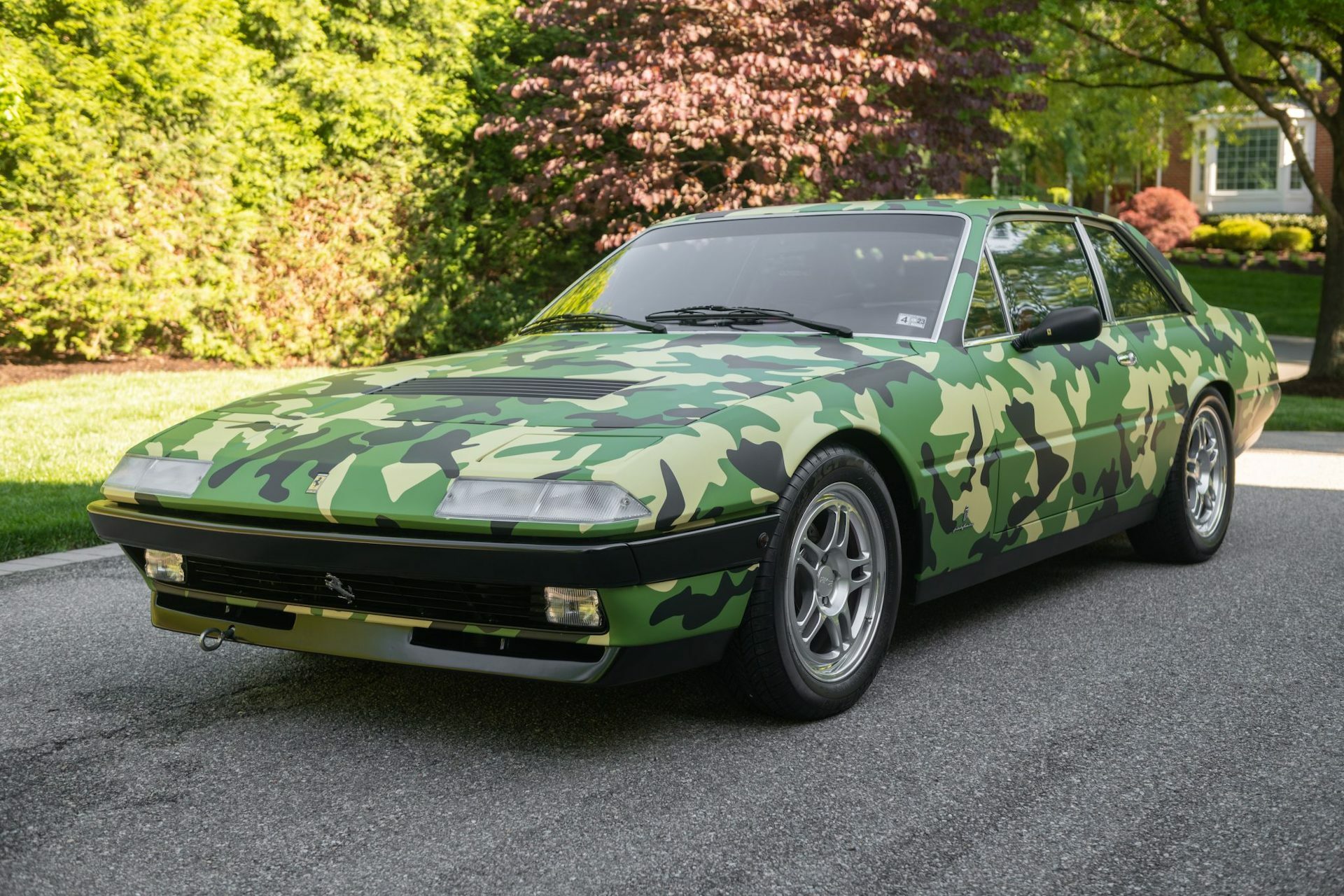 Turn The Purists Purple With This Pontiac-Powered, Camo-Wrapped Ferrari ...