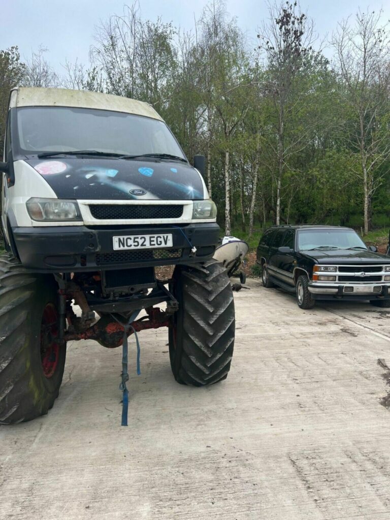 V8-Powered Ford Transit Monster Van Is Recycling Done Right | Carscoops