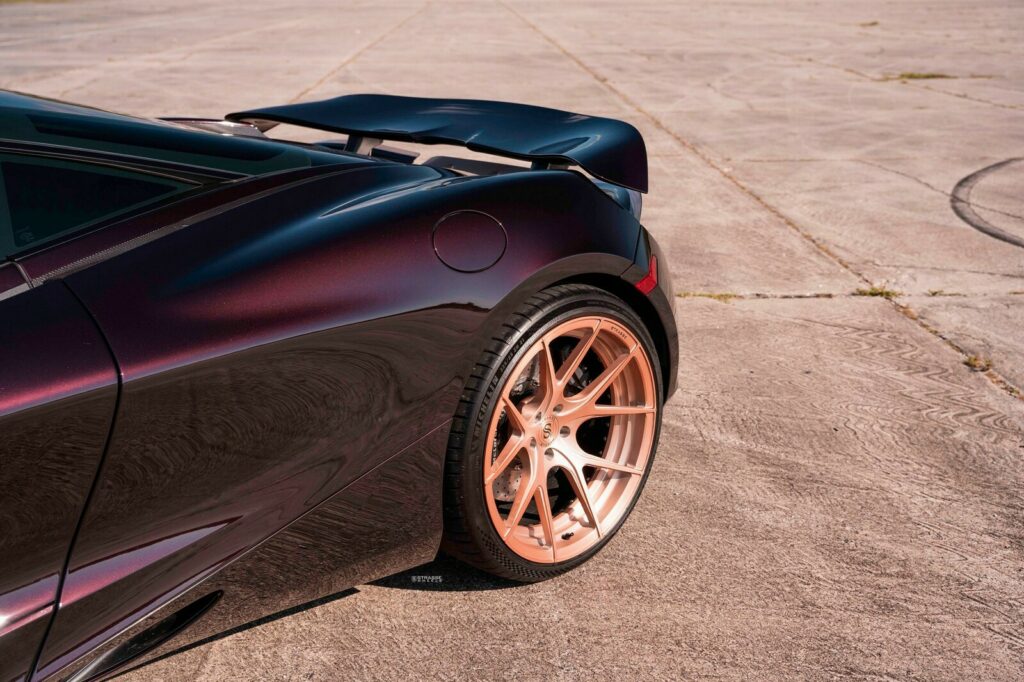 Purple McLaren 720S Steals The Spotlight With Rose Gold Strasse Wheels ...