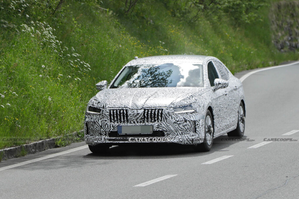 2024 Skoda Superb Sedan Shows Off Its Huge Wheelbase As The Passat’s ...