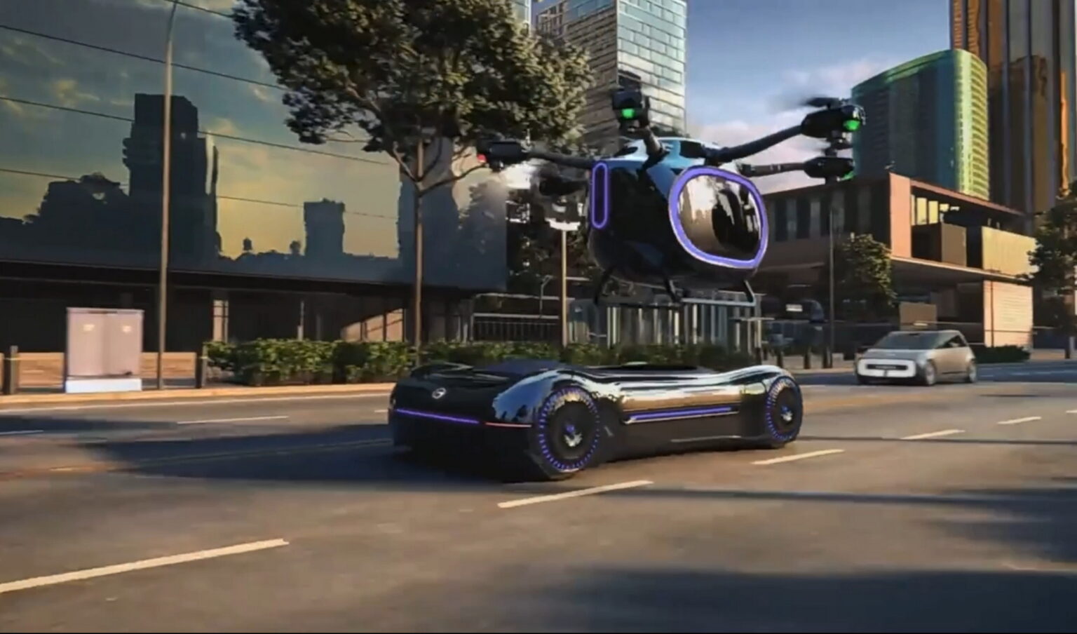 GAC Unveils Flying Pod That Turns Into An Electric Car Thanks To A ...