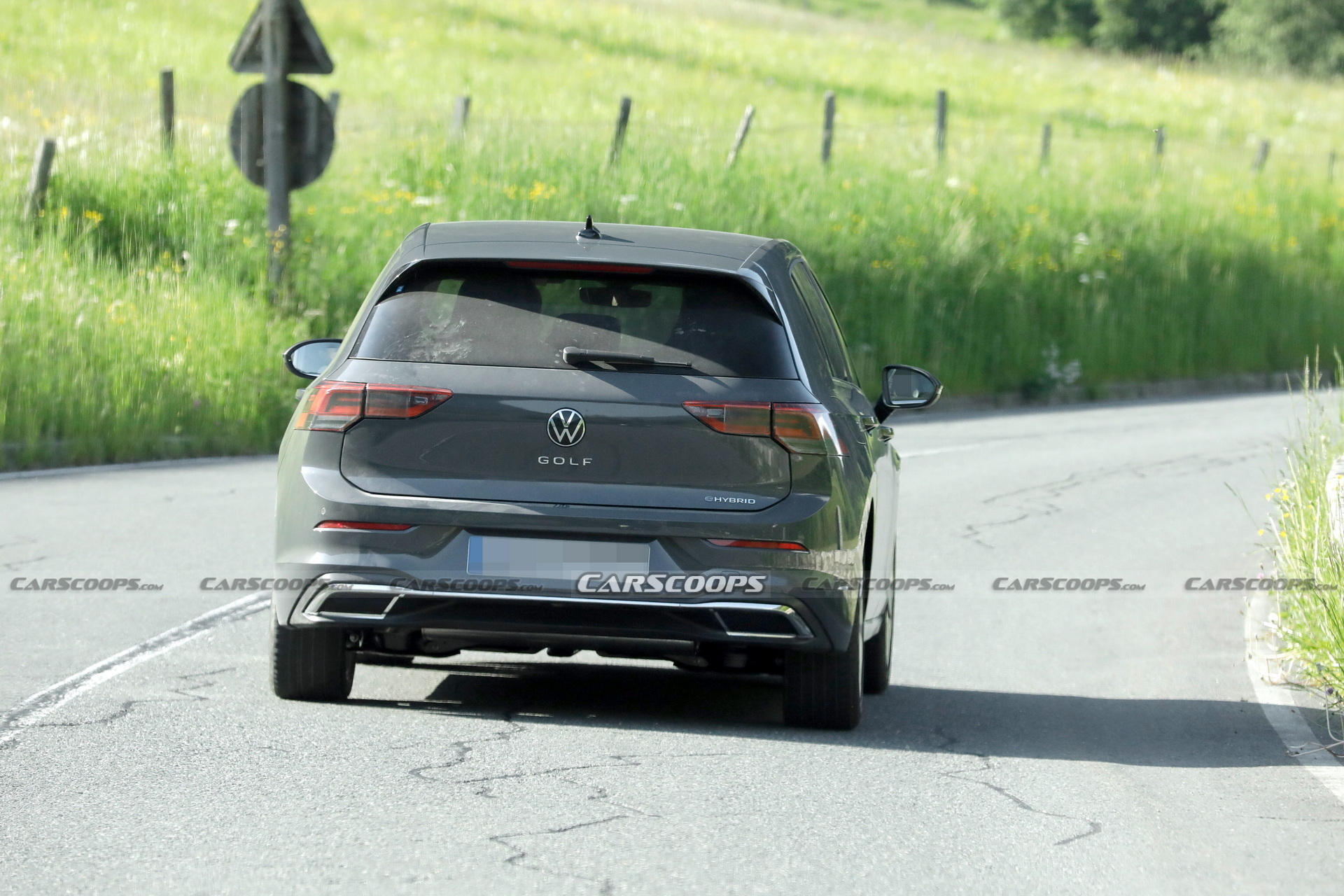 2024 VW Golf Spied With Minimum Camo Showing Its Redesigned Face ...