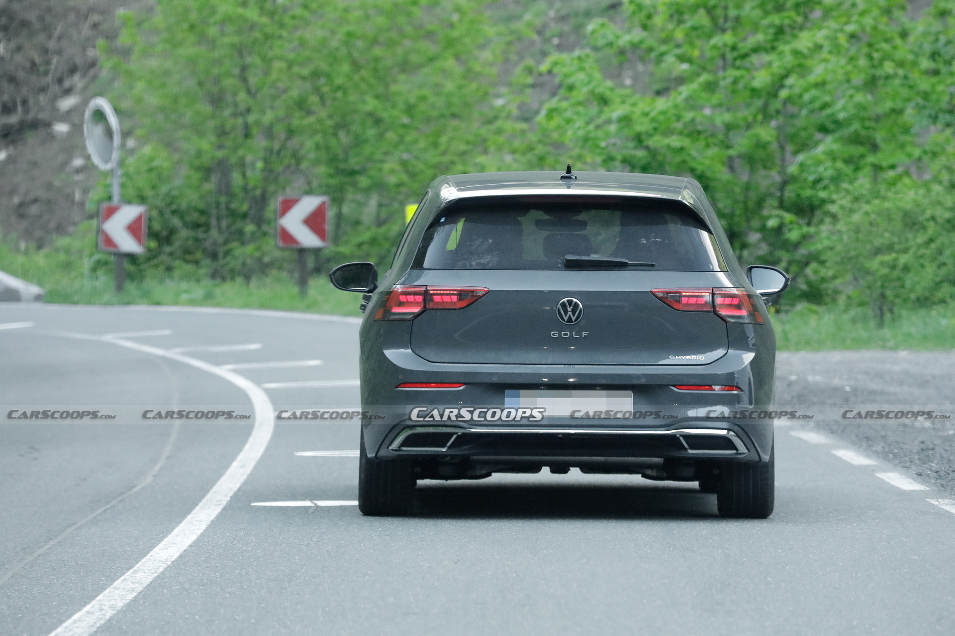 2024 VW Golf Spied With Minimum Camo Showing Its Redesigned Face ...