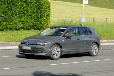 2024 VW Golf Spied With Minimum Camo Showing Its Redesigned Face ...
