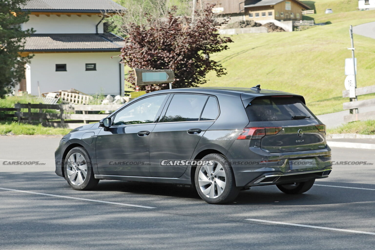 2024 VW Golf Spied With Minimum Camo Showing Its Redesigned Face ...