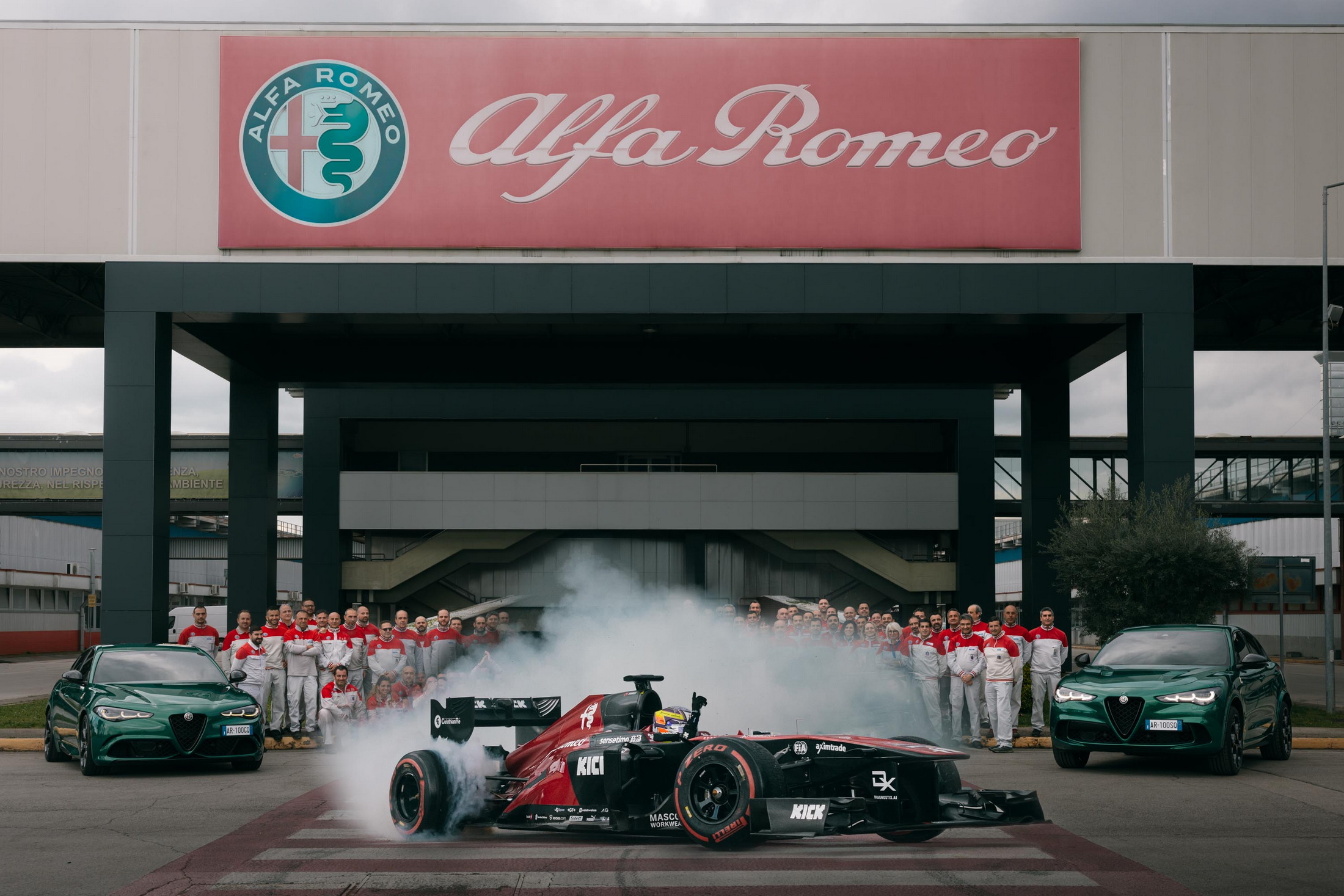 Alfa Romeo Unleashes F1 Car On Autostrada To Celebrate Its 113th ...