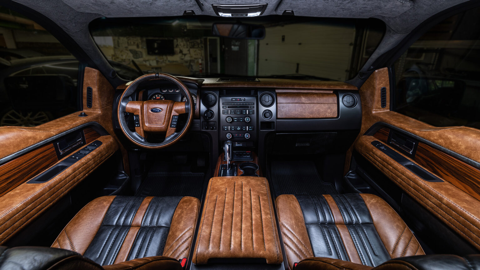 Brown And Black Leather Makes For One Unique Ford F-150 Raptor | Carscoops