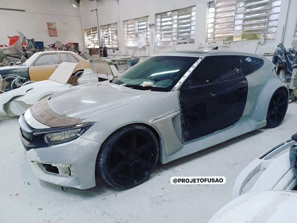 Crazy Hyundai Veloster Build Has A Civic Face And Mercedes V8 ...