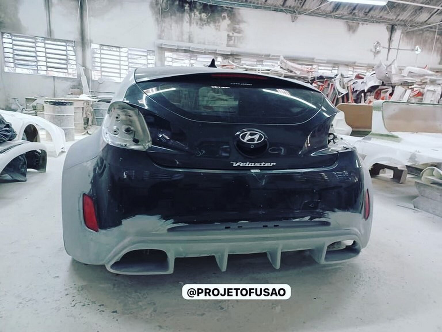 Crazy Hyundai Veloster Build Has A Civic Face And Mercedes V8 ...