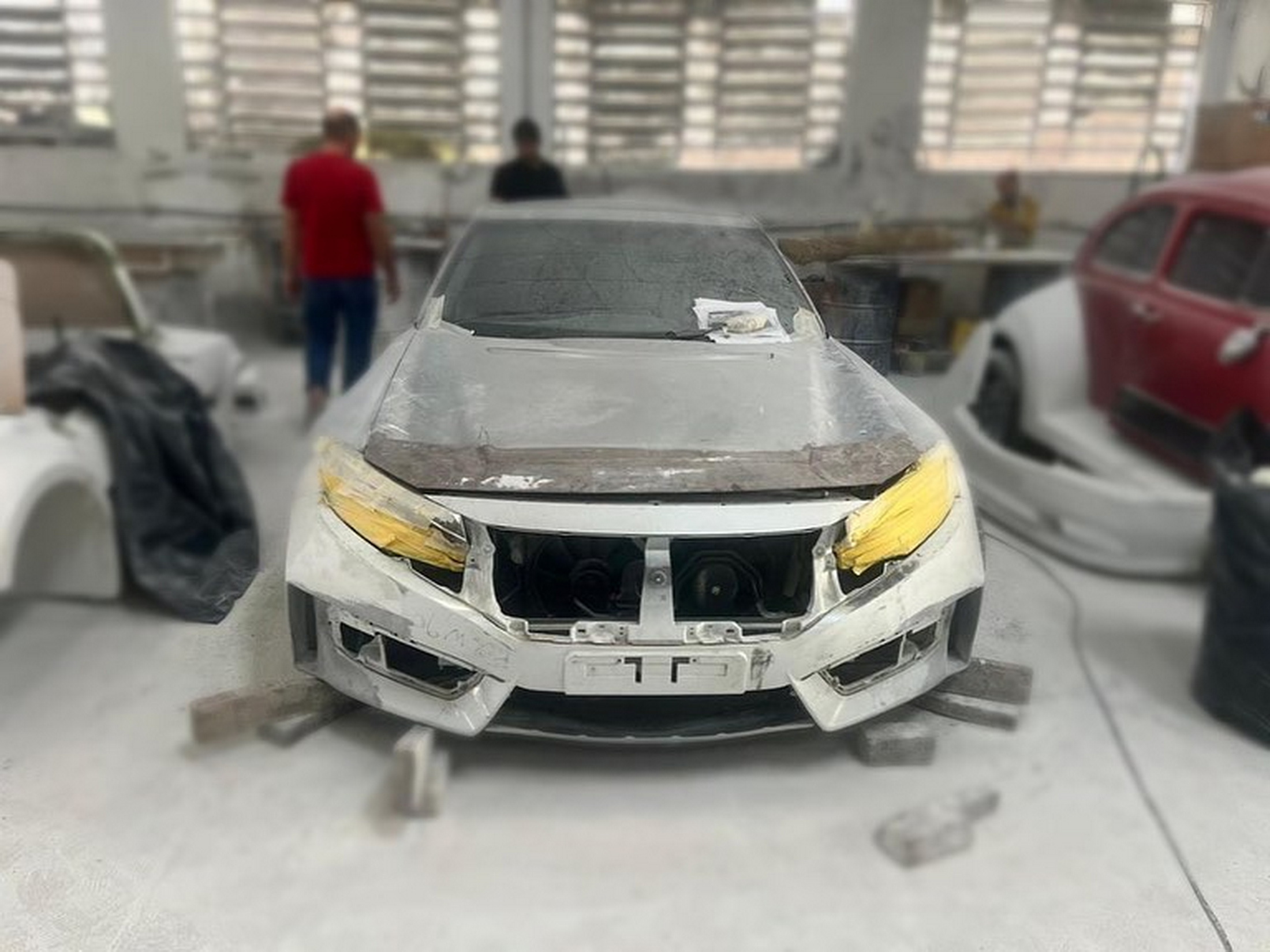 Crazy Hyundai Veloster Build Has A Civic Face And Mercedes V8 ...