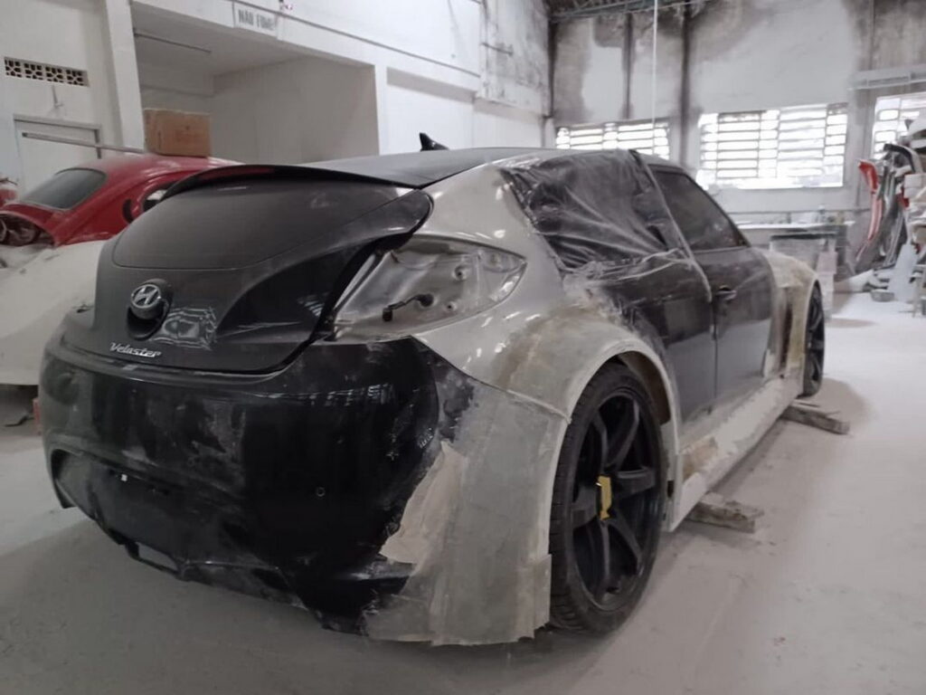 Crazy Hyundai Veloster Build Has A Civic Face And Mercedes V8 ...