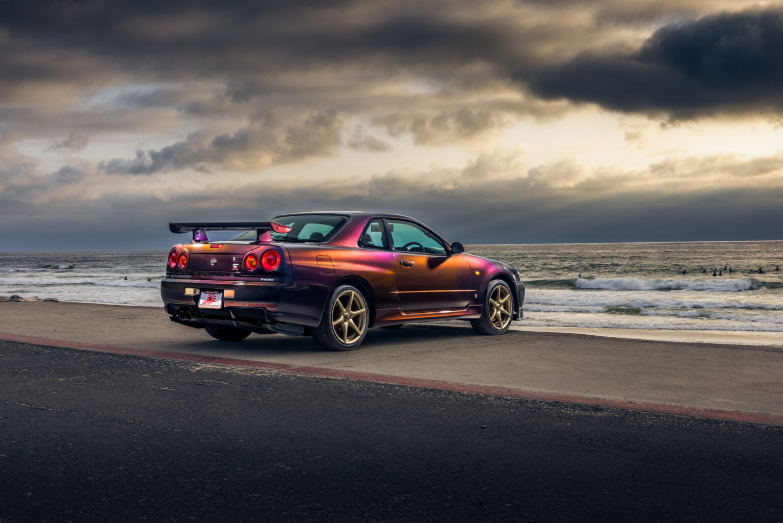 Super Rare R34 Nissan Skyline GT-R V-Spec In Midnight Purple Up For ...