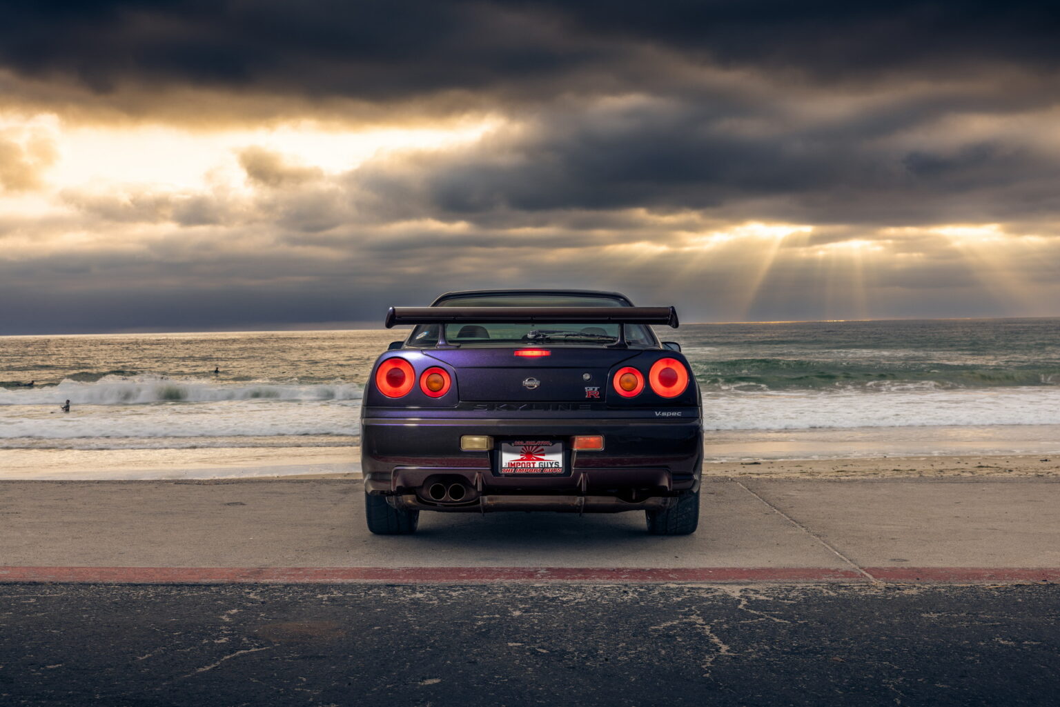 Super Rare R34 Nissan Skyline GT-R V-Spec In Midnight Purple Up For ...