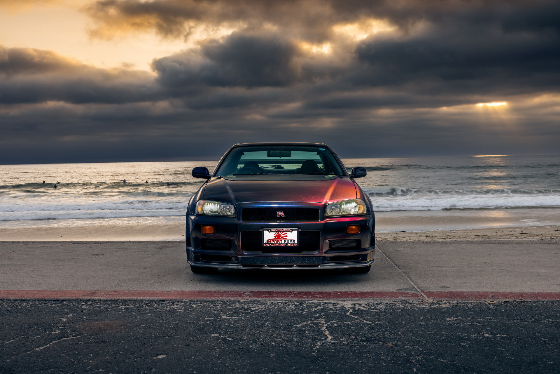Super Rare R34 Nissan Skyline GT-R V-Spec In Midnight Purple Up For ...