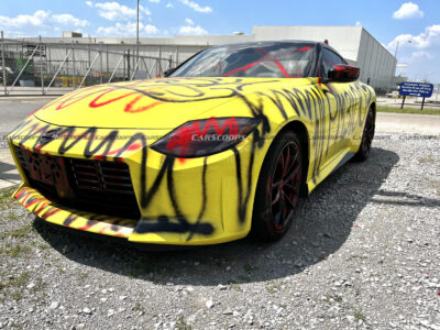 The Mystery Behind Those Spray-Painted Nissan Z And Frontiers Is ...