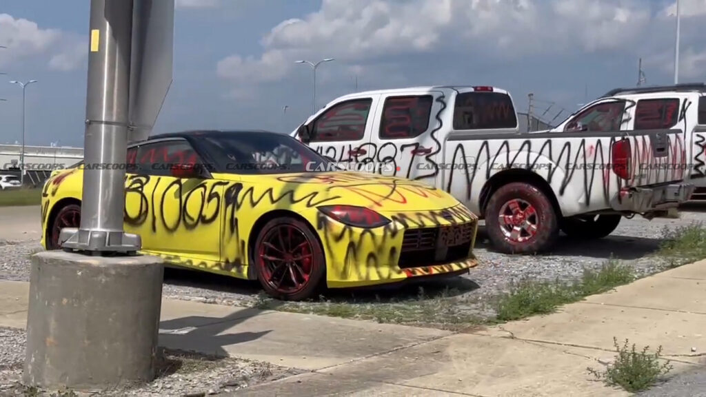 The Mystery Behind Those Spray-Painted Nissan Z And Frontiers Is ...