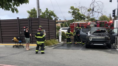 Video Shows Rivian R1T Erupt In Flames And Explode While Charging At ...