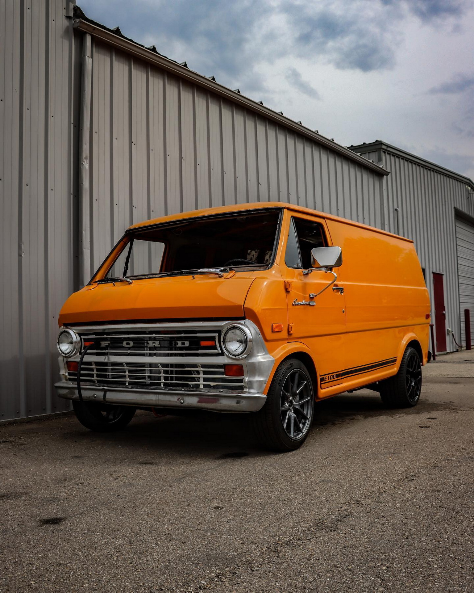 Tesla-Swapped 1974 Ford E-100 Van Is A Cool Electromod Sleeper | Carscoops