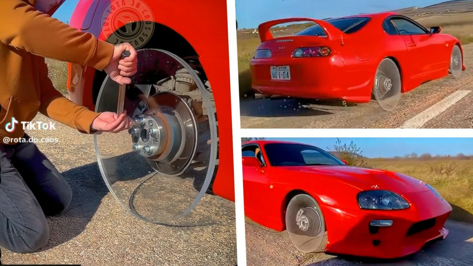 Toyota Supra Challenges Physics With Transparent Wheels, Because TikTok ...