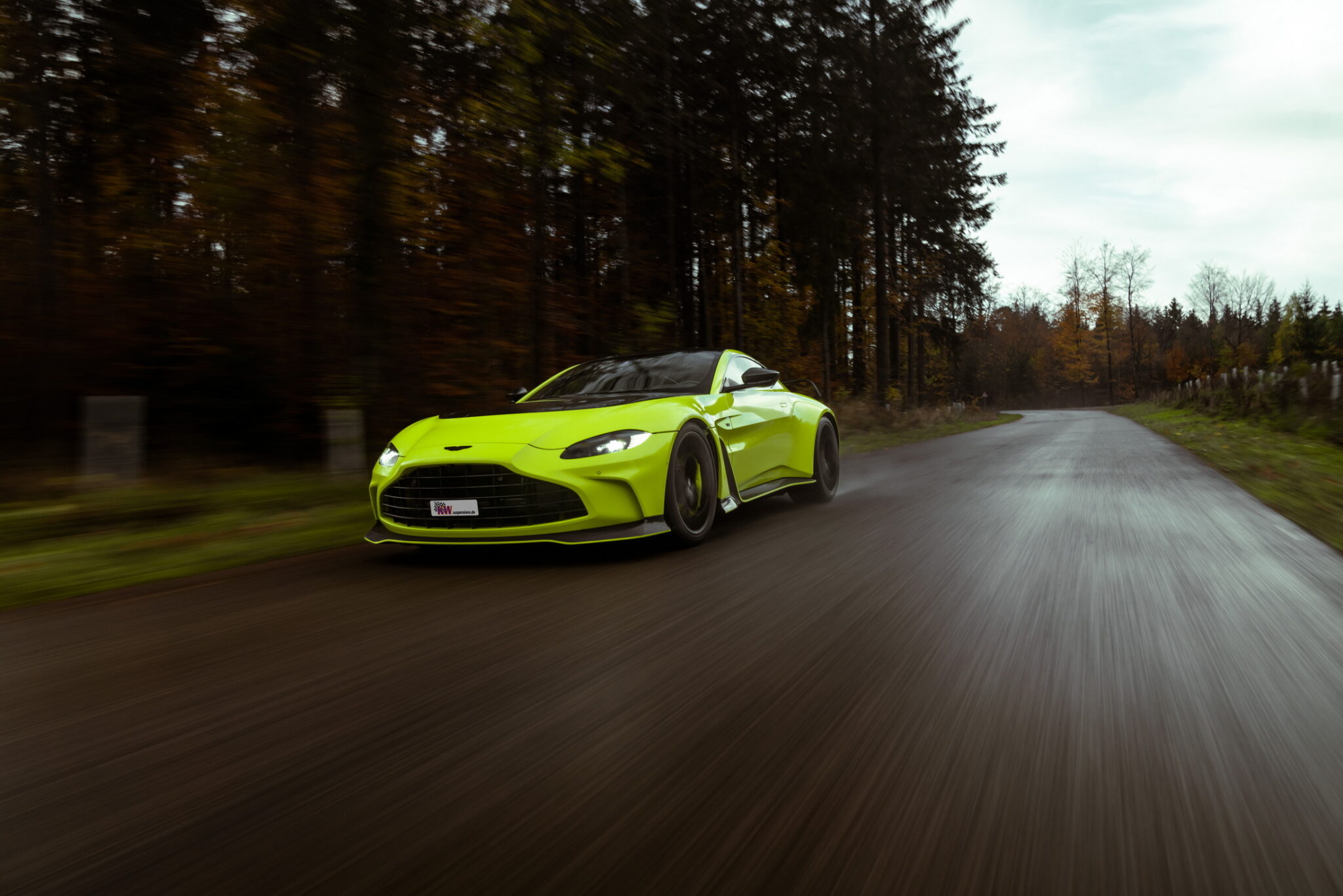 Rare Aston Martin V12 Vantage Gains Custom Height-Adjustable Suspension ...