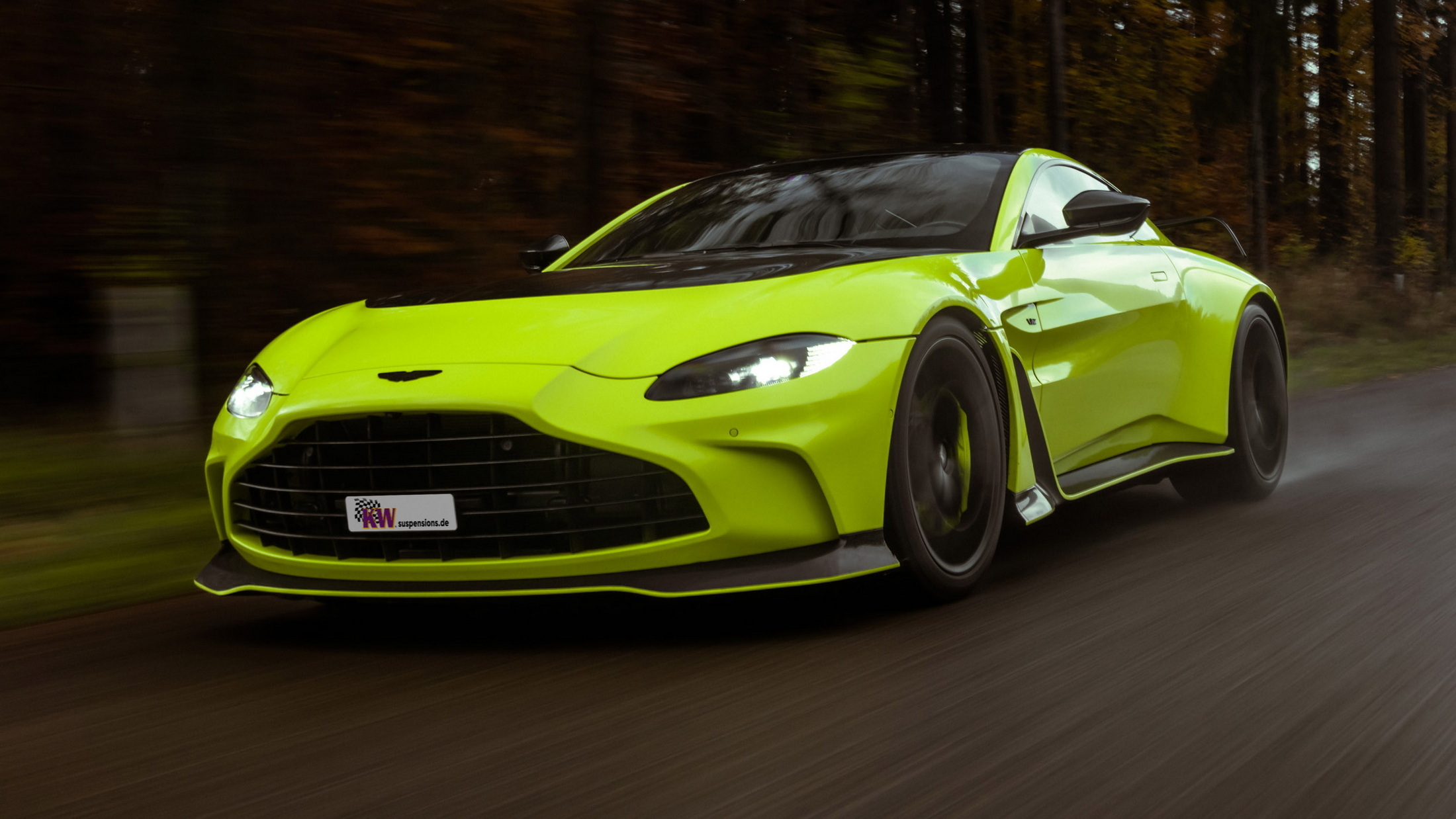 Rare Aston Martin V12 Vantage Gains Custom Height-Adjustable Suspension ...