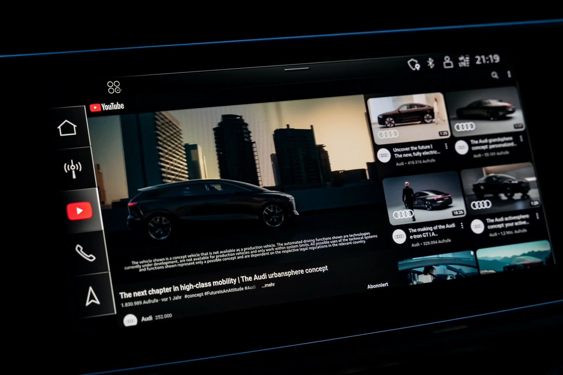 Audi Brings YouTube To Cars, Other VW Group Brands To Follow Suit ...