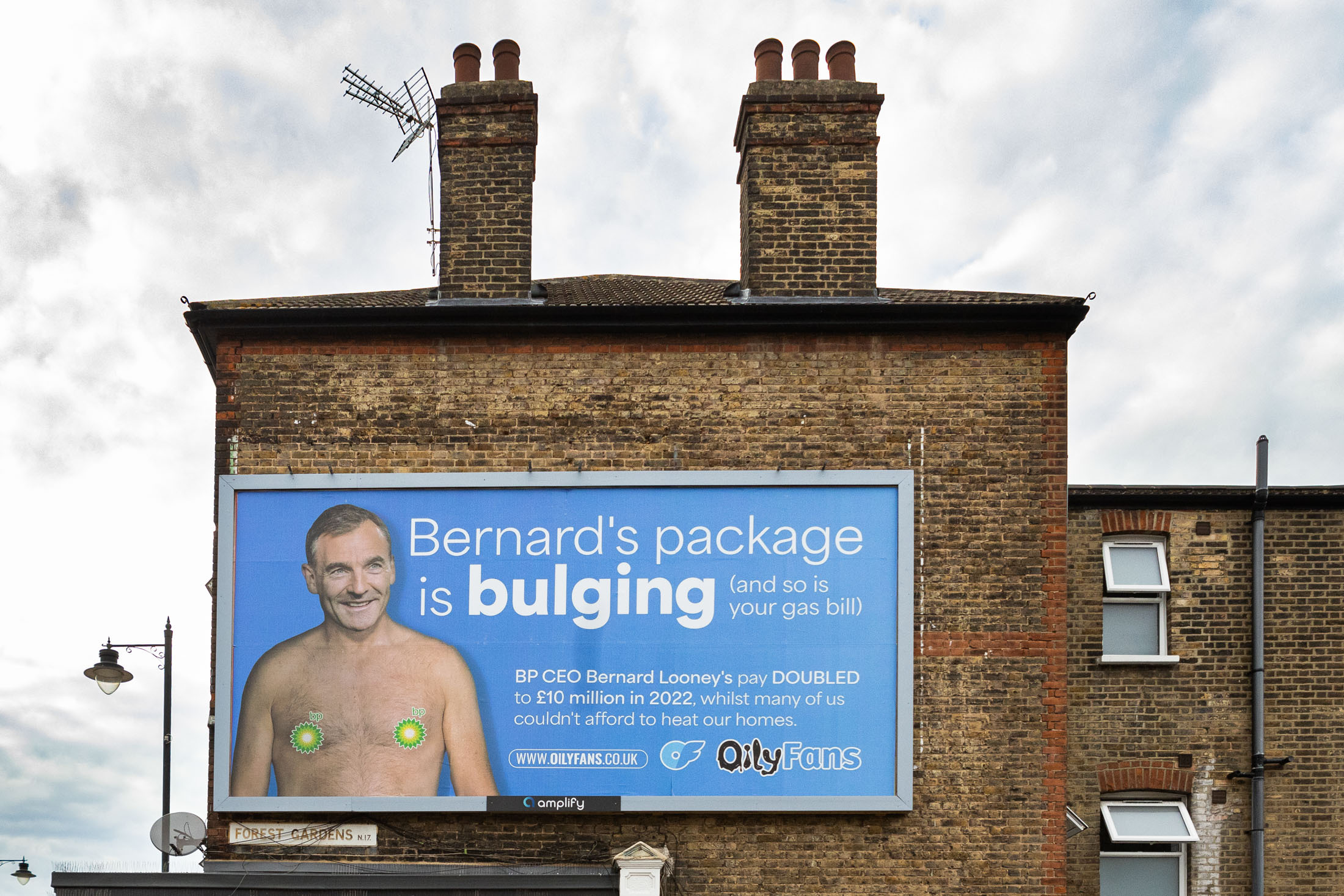 Spoof ‘OilyFans’ Billboard Calls Out BP Boss Over Package That Doubled ...