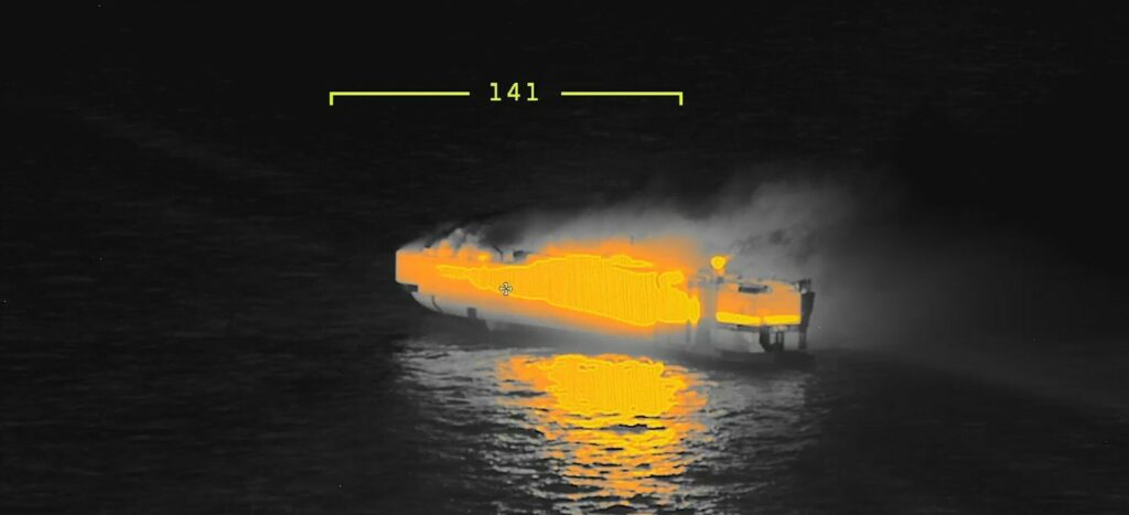 Burning EV Suspected To Be Source Of Ongoing Fire On Cargo Ship ...